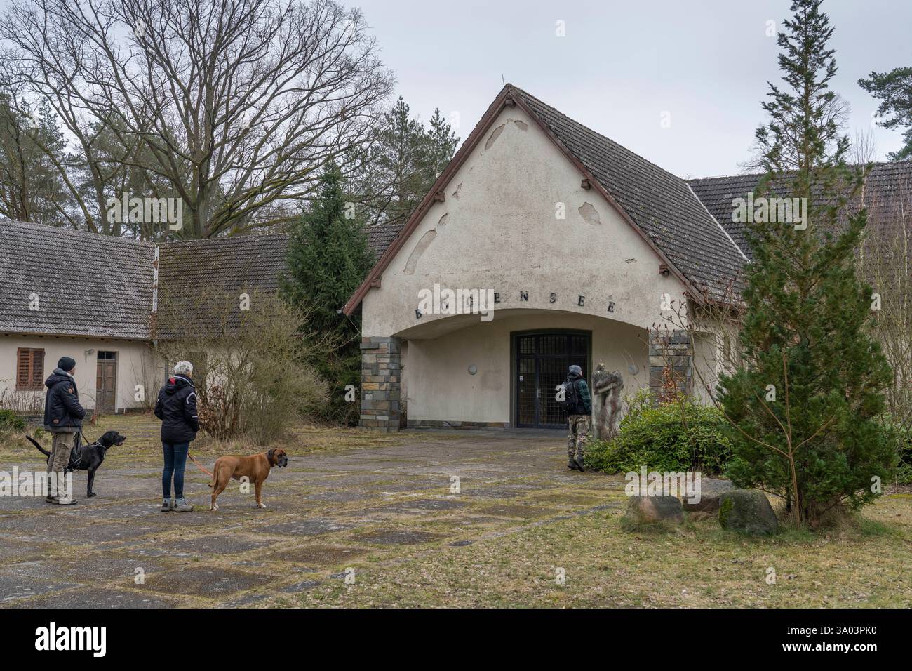 Die Villa des Reichspropagandaministers Joseph Goebbels am Bogensee in ...