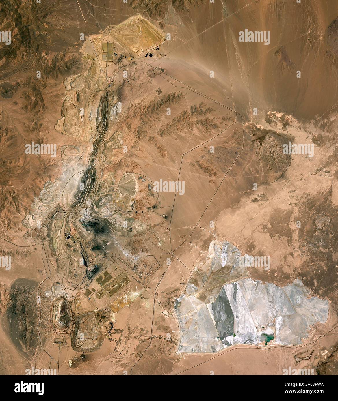 The Chuquicamata copper mine in northern Chile’s Atacama Desert is one ...