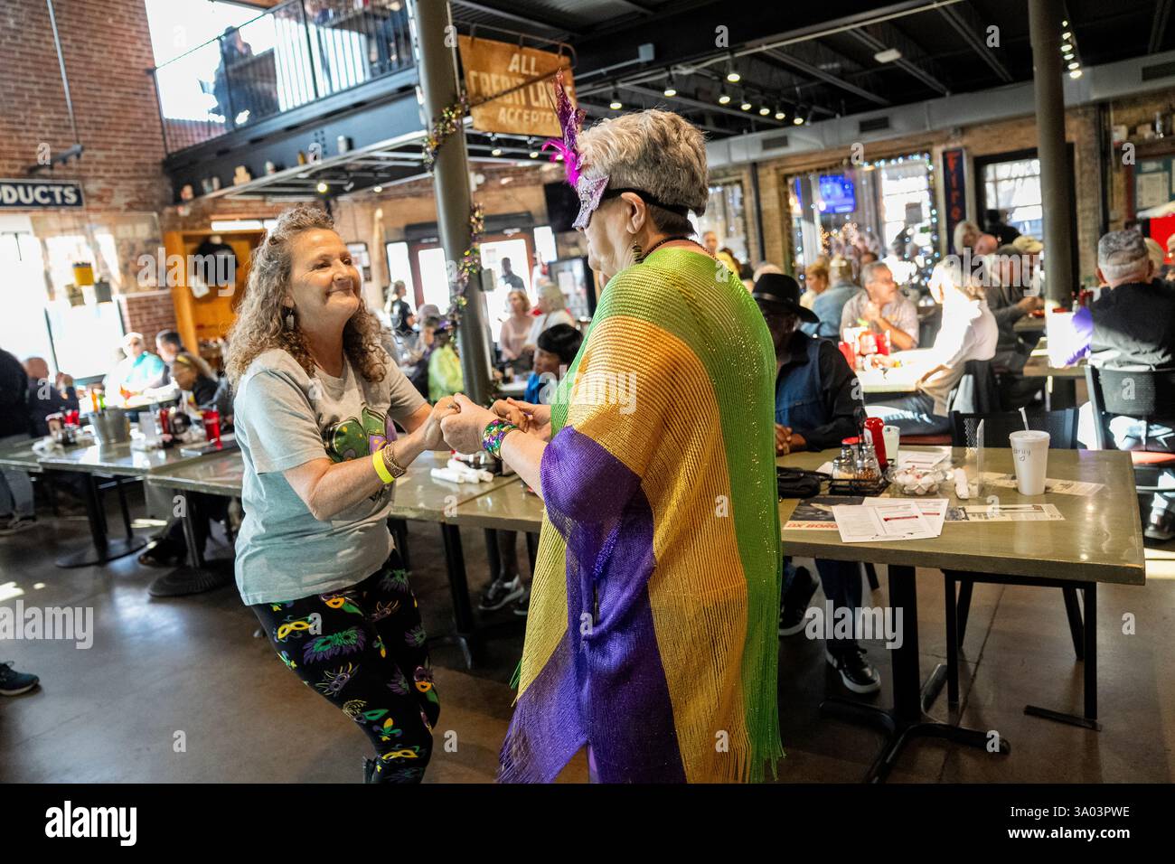 Festivalgoers are seen during the Buck & Johnny's Zydeco Breakfast ...