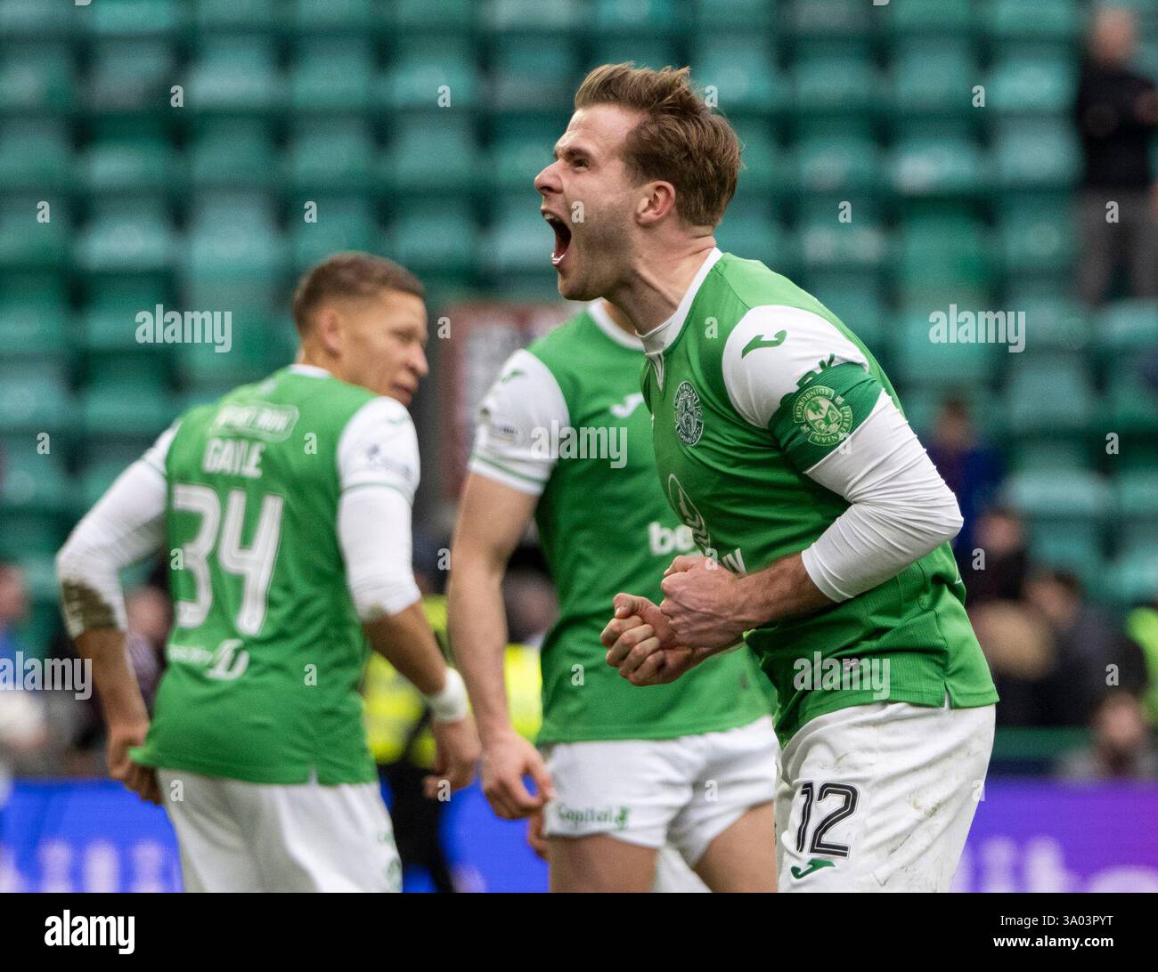 Edinburgh, UK. 02nd Mar, 2025. Scottish Premiership - Hibernian FC v ...