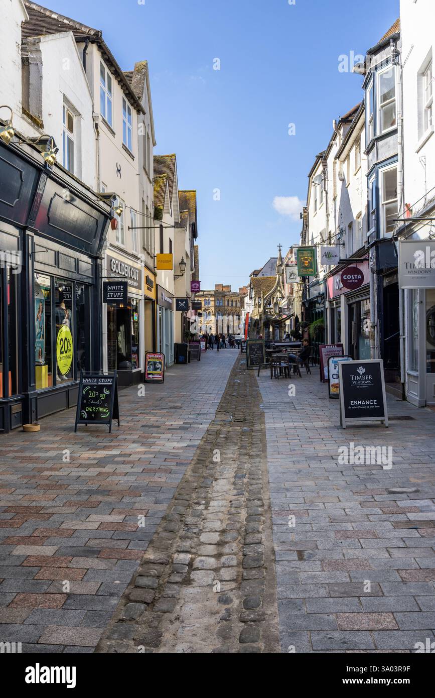 Historic Butcher Row in Salisbury City centre, Salisbury, Wiltshire ...