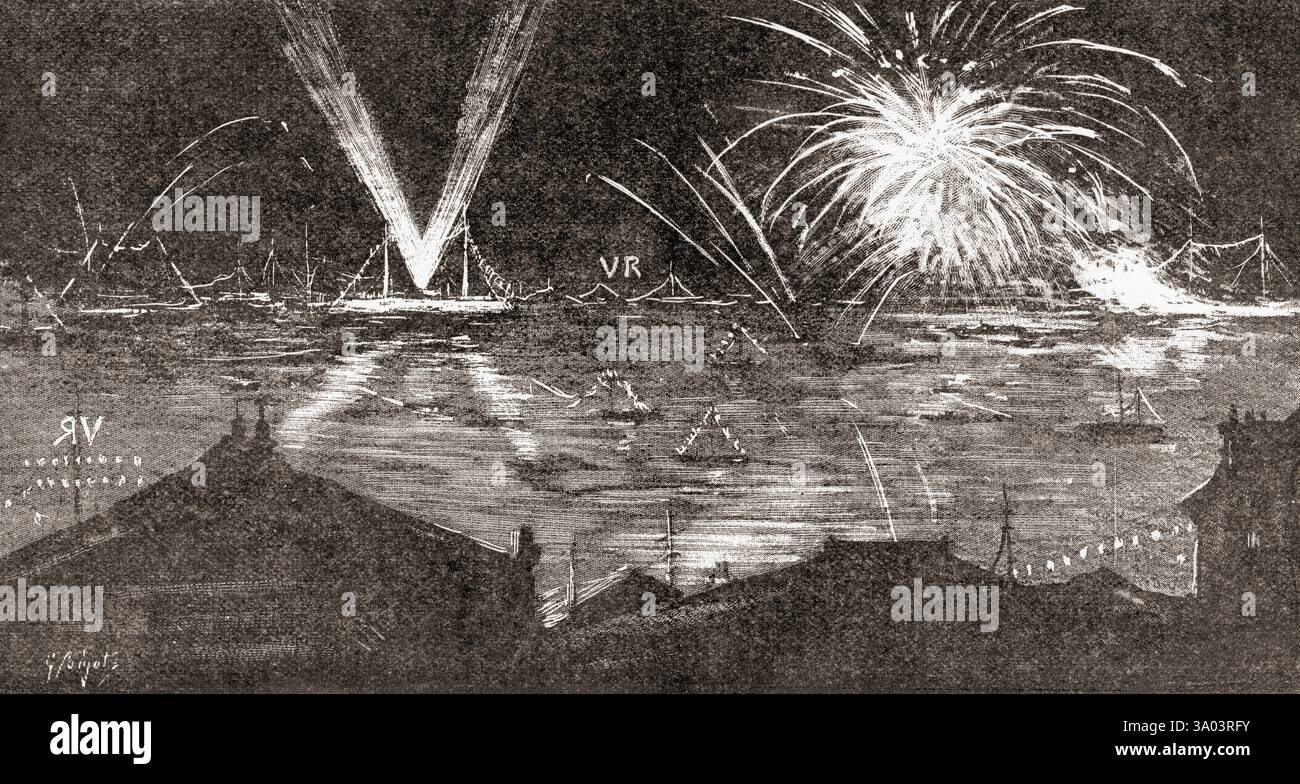 The celebrations of The Diamond Jubilee of Queen Victoria, 22 June 1897 ...