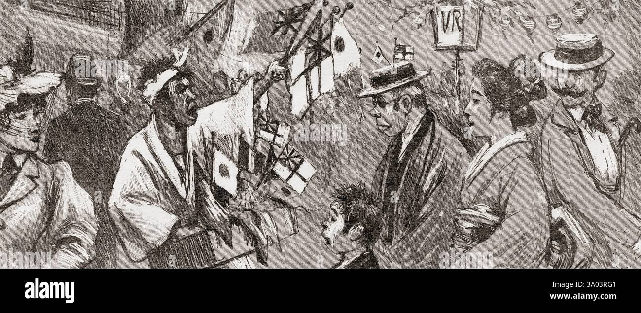 The celebrations of The Diamond Jubilee of Queen Victoria, 22 June 1897 ...