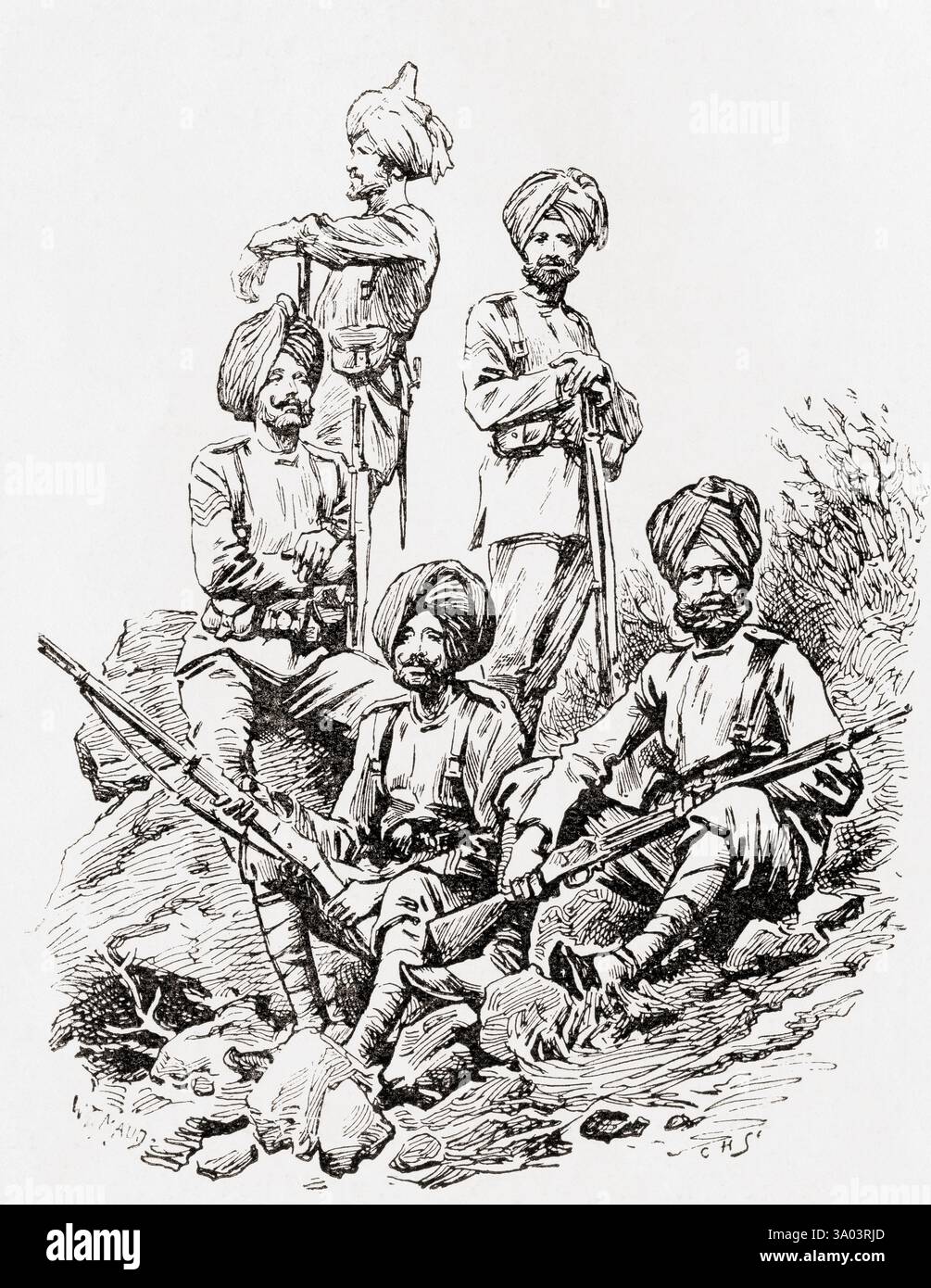 The Tochi Valley Expedition, a punitive visit by Anglo-Indian troops to ...