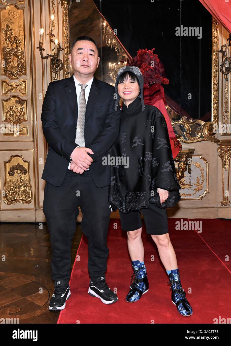 Milan, . 01st Mar, 2024. Milan, Italy HUI Milano Fashion Week Fall ...