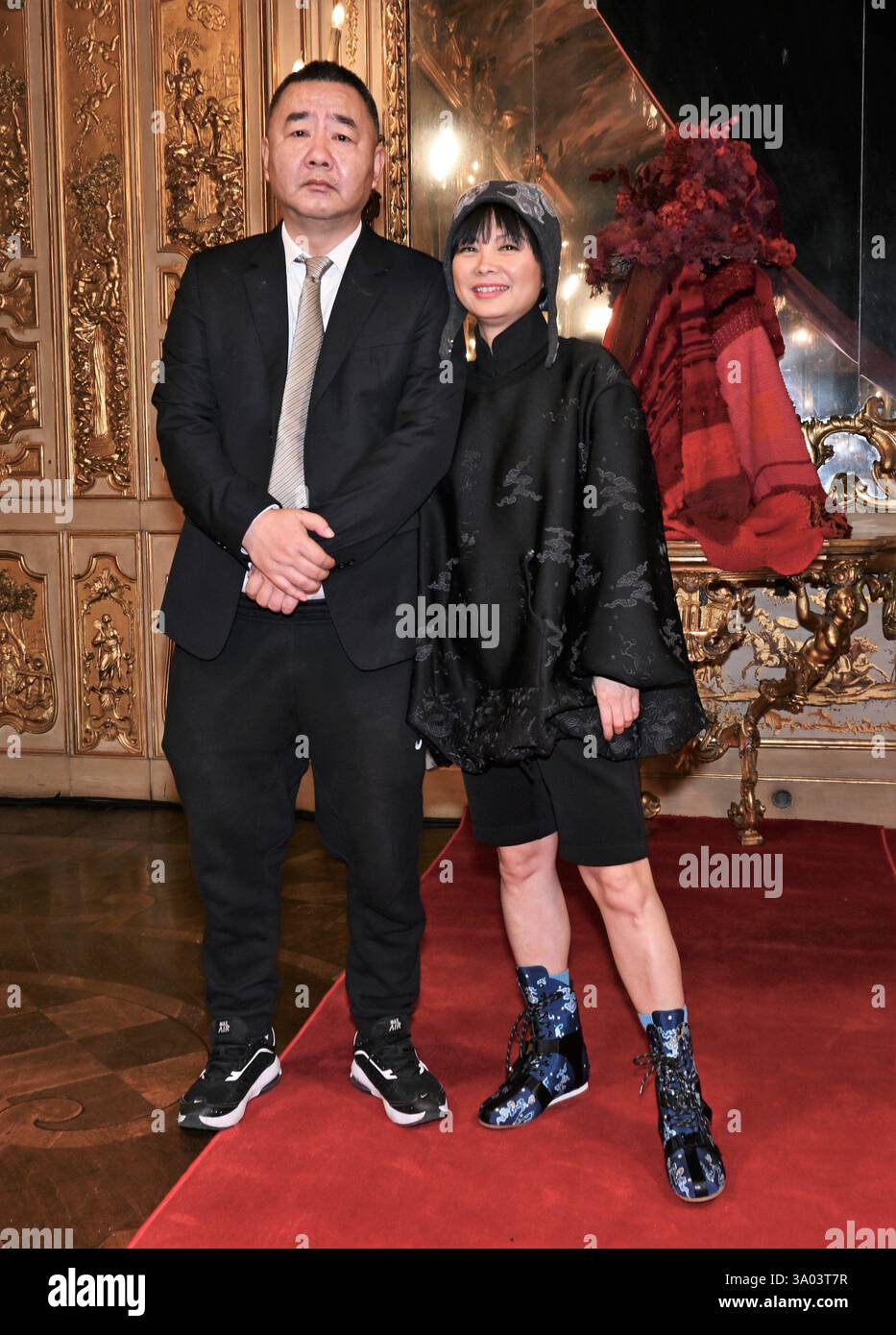 Milan, . 01st Mar, 2024. Milan, Italy HUI Milano Fashion Week Fall ...