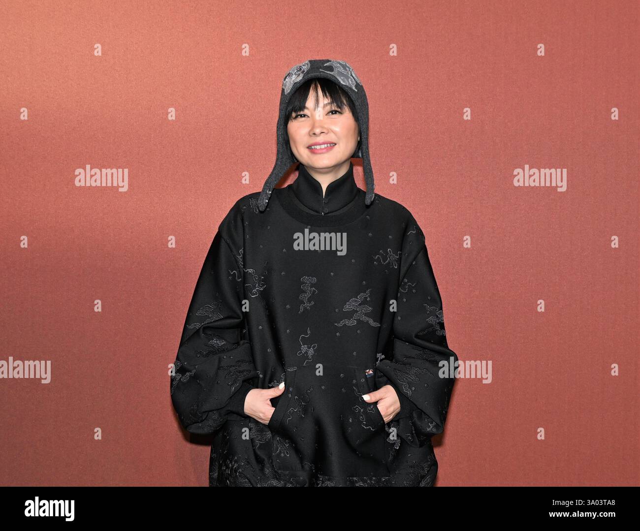 Milan, . 01st Mar, 2024. lMilan, Italy HUI Milano Fashion Week Fall ...
