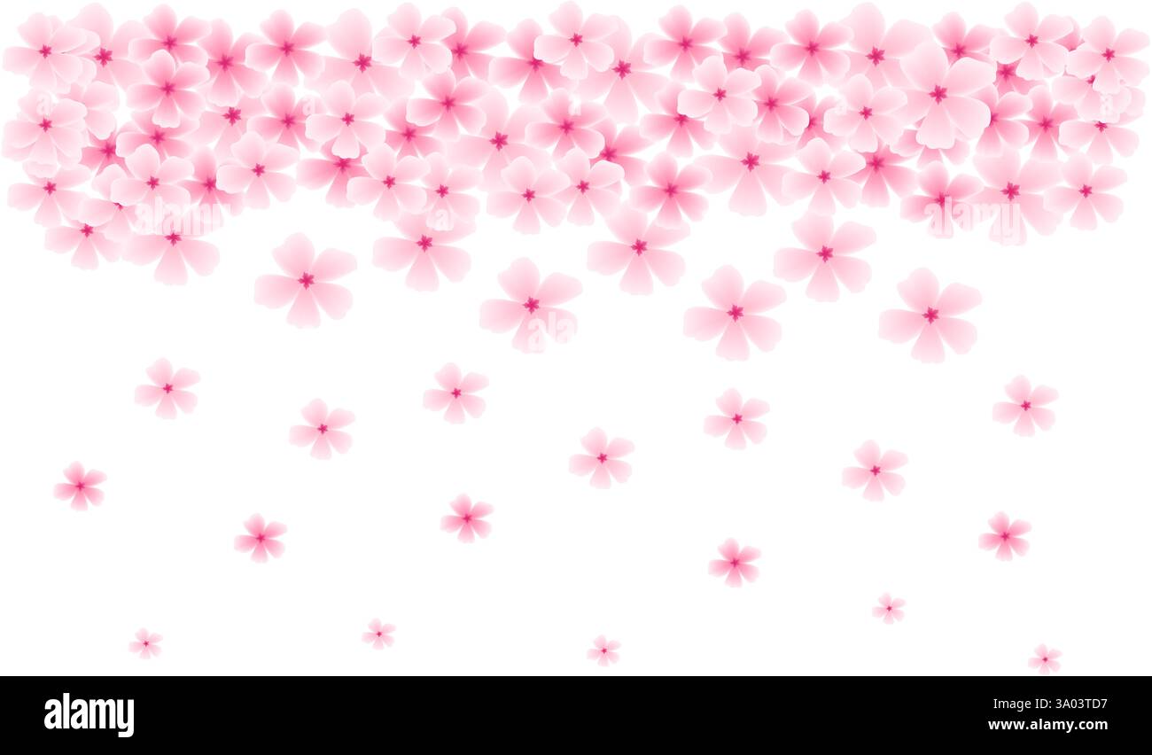 Spring background with sakura flowers. Vector illustration of floral ...