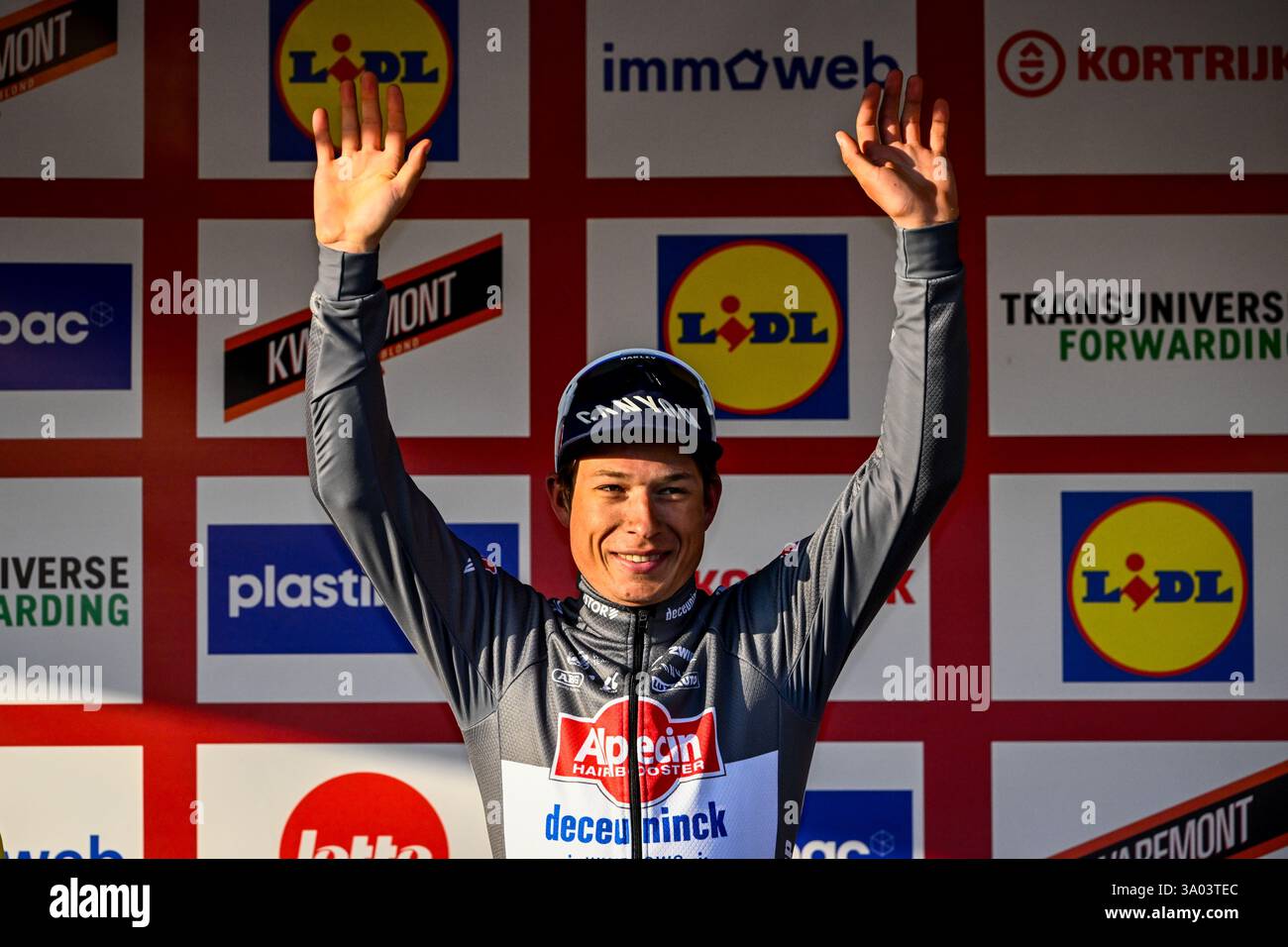 Kortrijk, Belgium. 02nd Mar, 2025. Belgian Jasper Philipsen of Alpecin ...