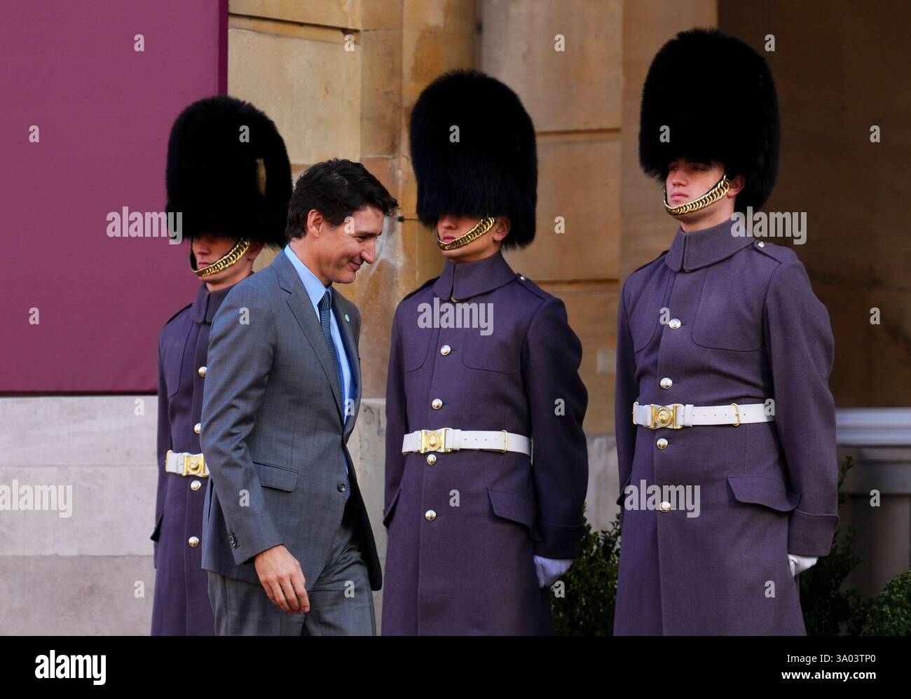 Canada Prime Minister Justin Trudeau arrives to the Securing our Future ...