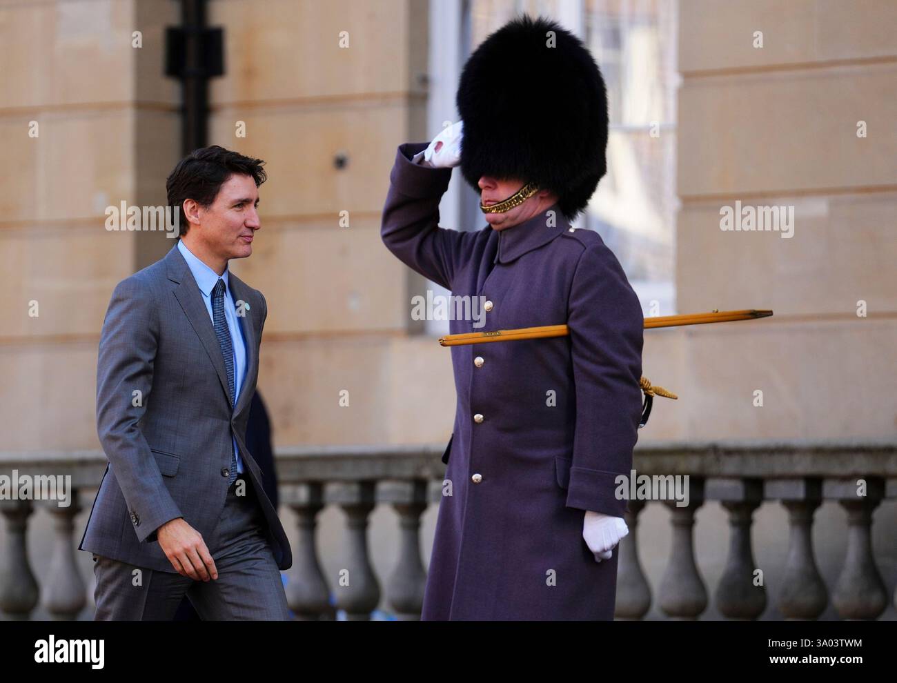 Canada Prime Minister Justin Trudeau arrives to the Securing our Future ...