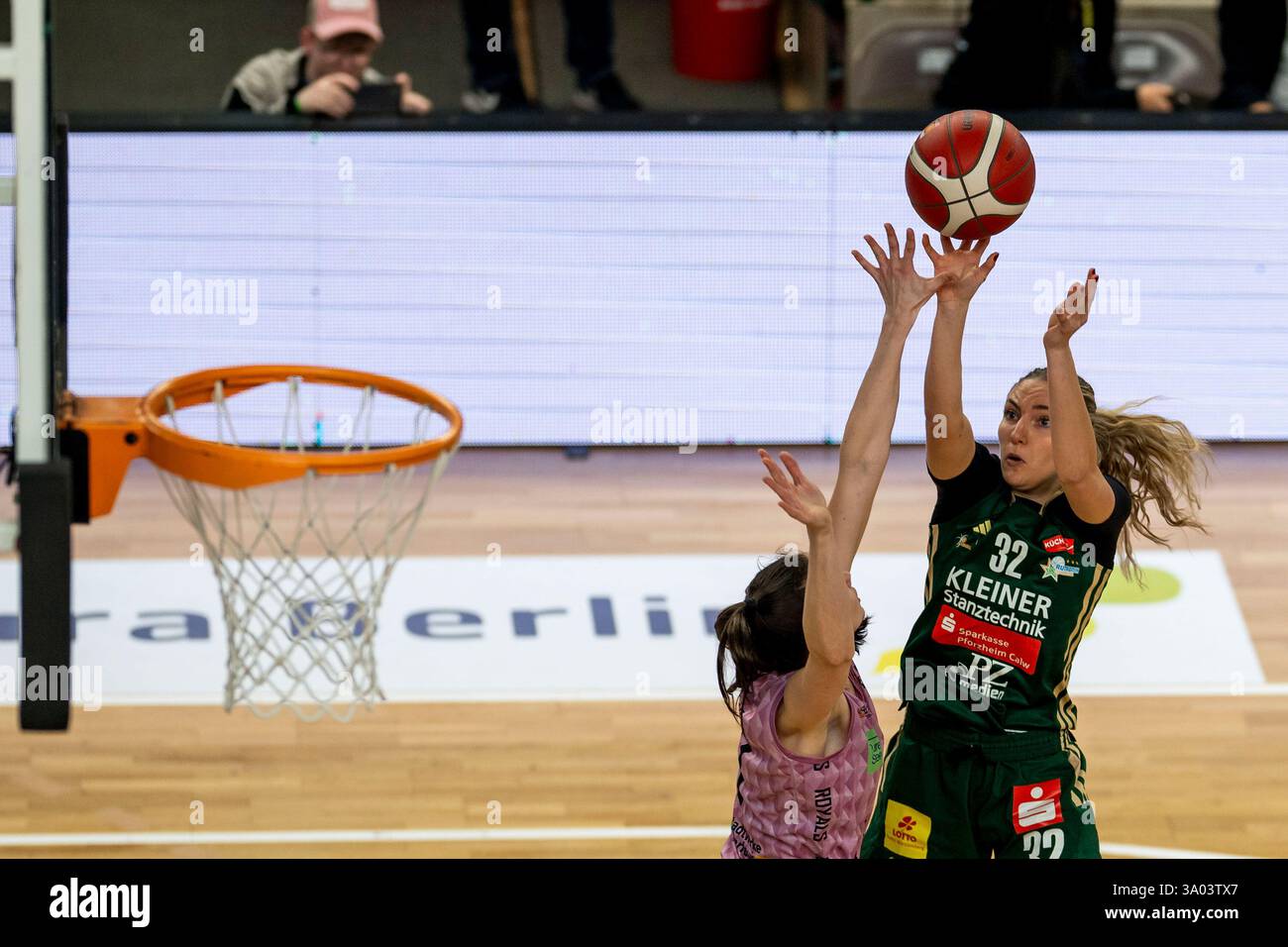 02 March 2025, Berlin: Basketball, Women: DBBL Cup, Saarlouis Royals ...