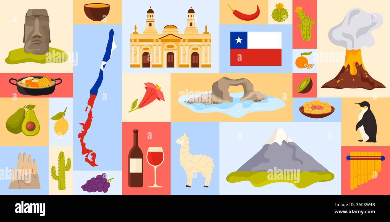 Map of antofagasta hi-res stock photography and images - Alamy