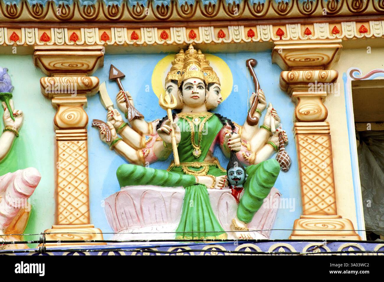Devi kali mata statue on yamai mandir temple at aundh, Satara ...