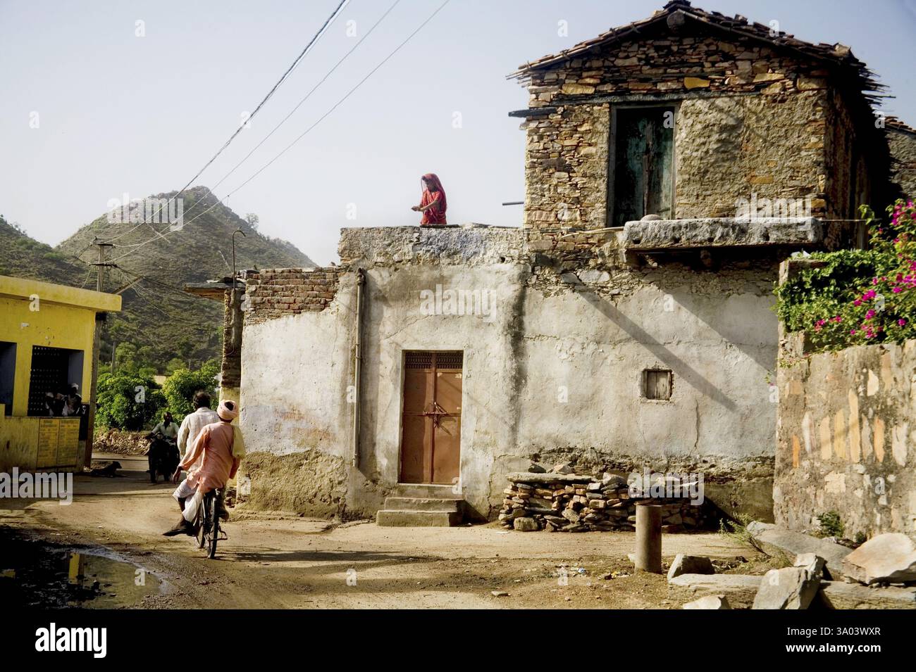 Rural life, Village Delwada, Udaipur, Rajasthan, India, Asia Stock ...