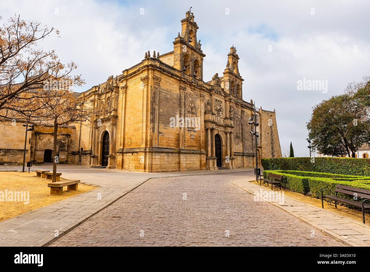 Basilica of Santa Maria de los Reales Alcazares in the monumental city ...