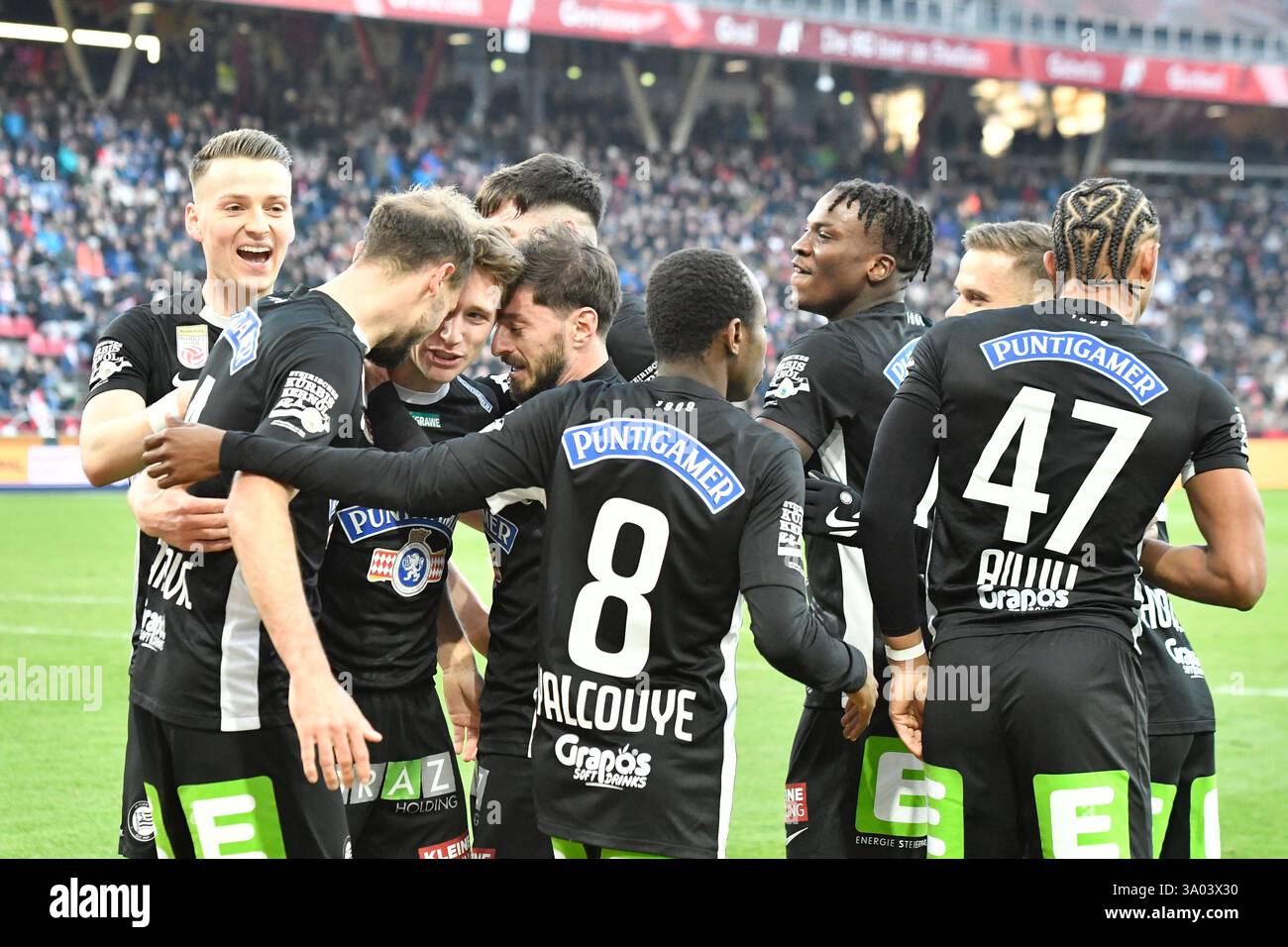 Salzburg, Austria. 02nd Mar, 2025. SALZBURG, AUSTRIA - MARCH 2: Players ...