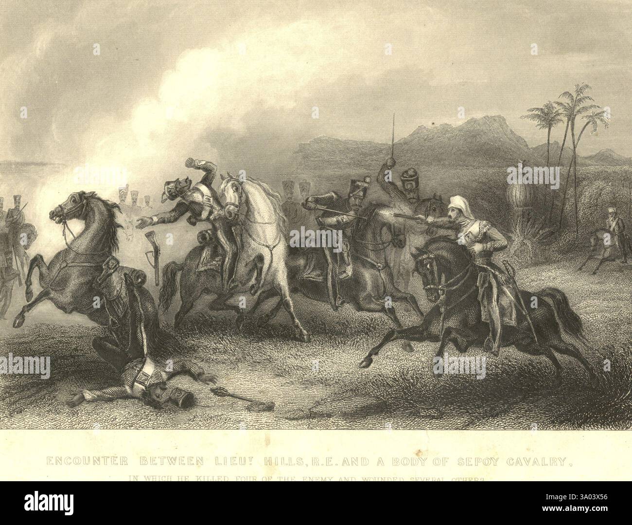 Military and munity mutiny views encounter between Lieut Hills RE and ...