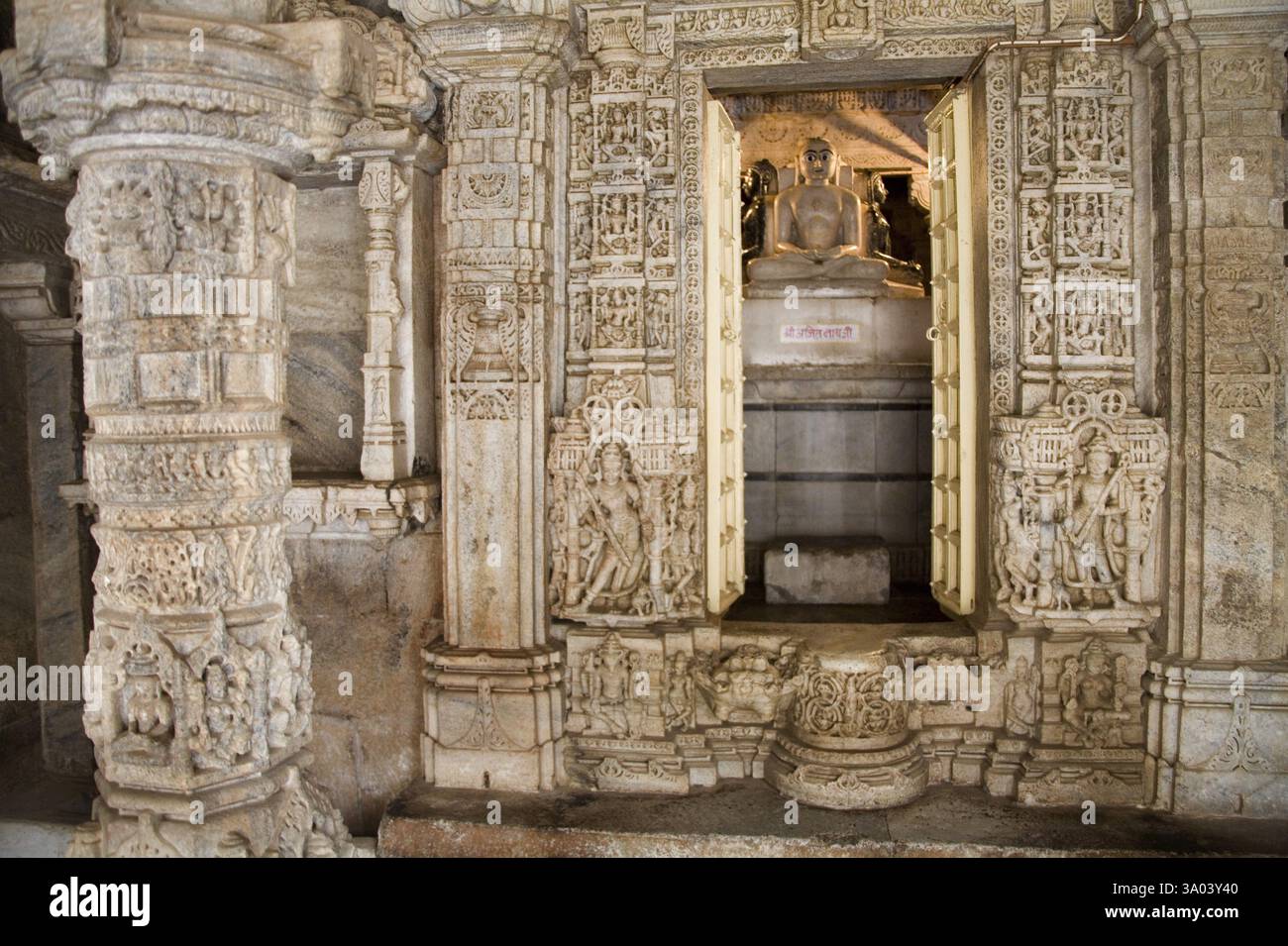 Idol of Jain Teerathnkar Shri Ajit Nathji in Meditation padmasan yogic ...