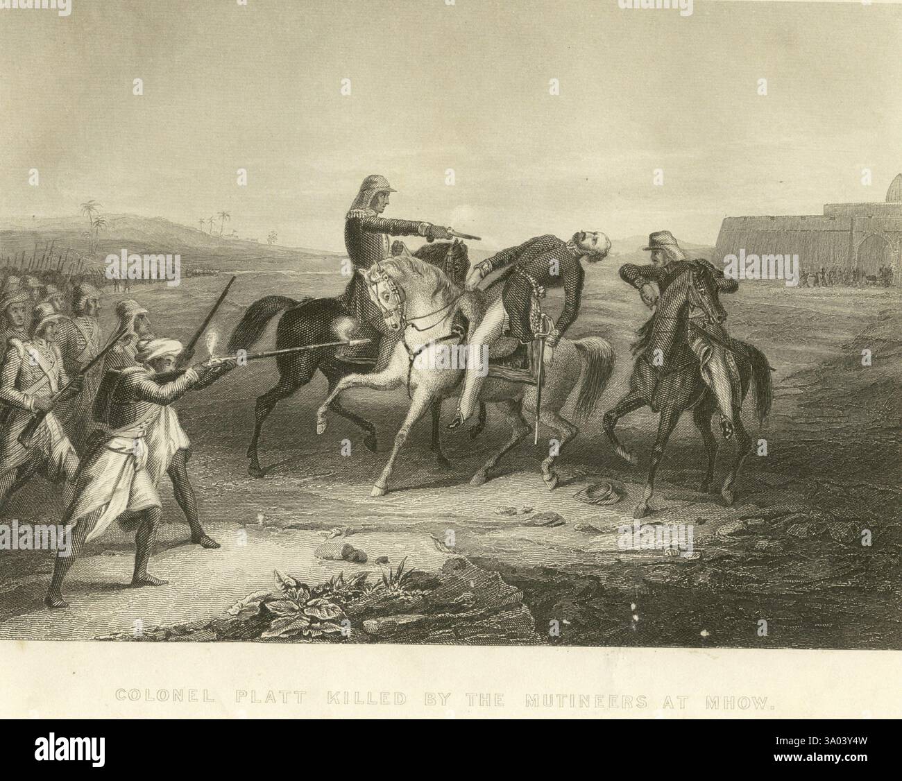 Military and munity mutiny views Colonel Platt Killed by the mutineers ...