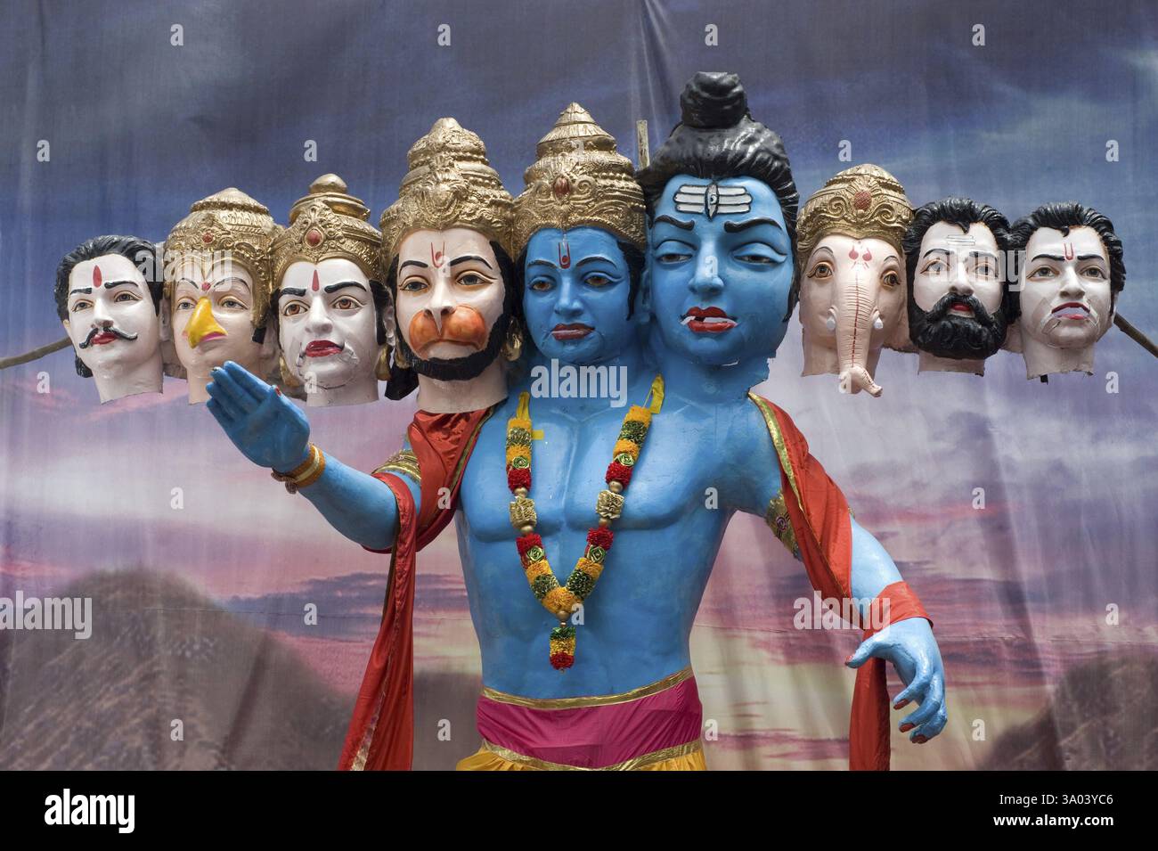 Lord Krishna showing Universal mighty majestic cosmic Pune Maharashtra ...