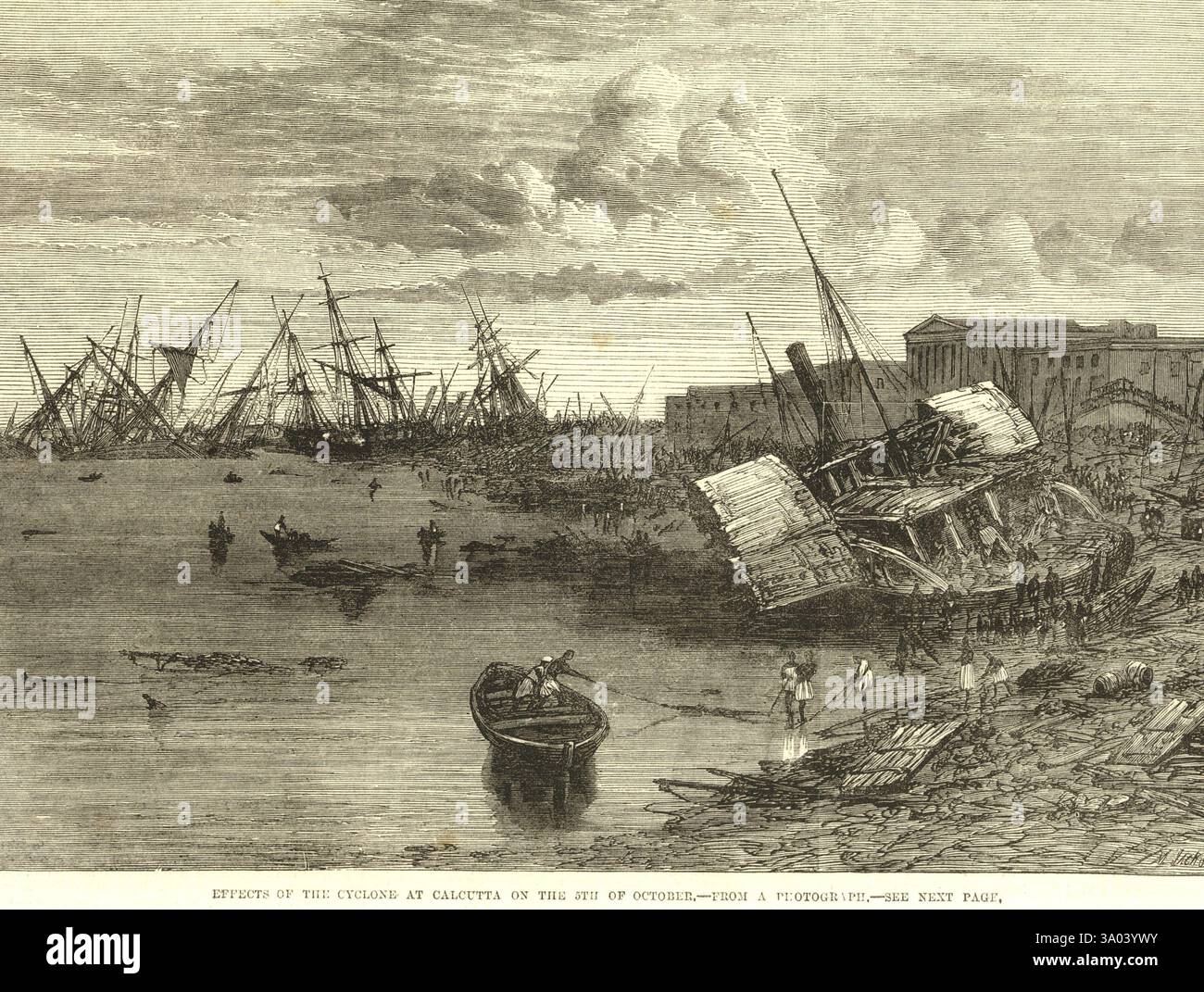 Effects of the cyclone on Calcutta Kolkata, West Bengal, India, Asia ...