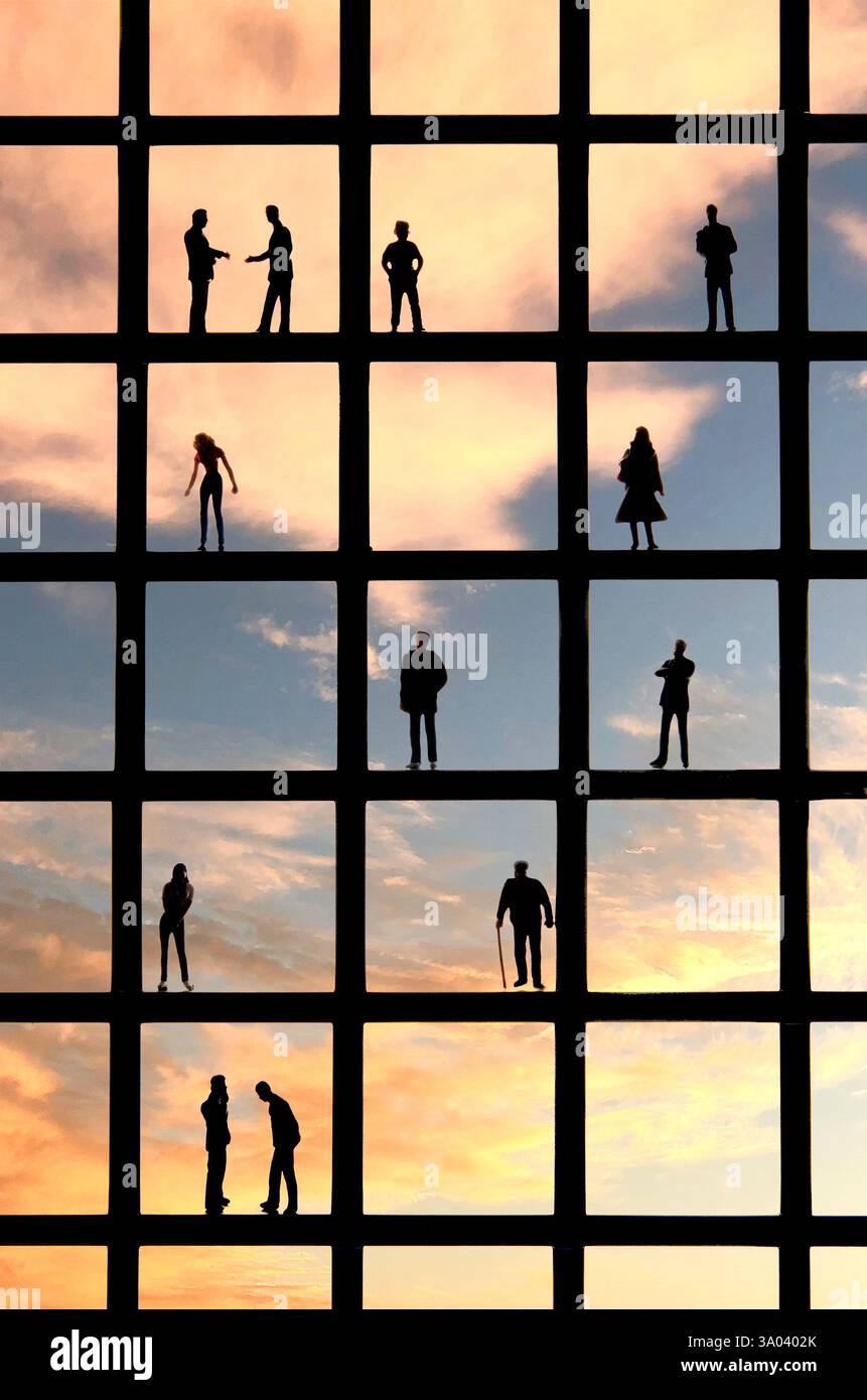 Human figures in landscape hi-res stock photography and images - Alamy