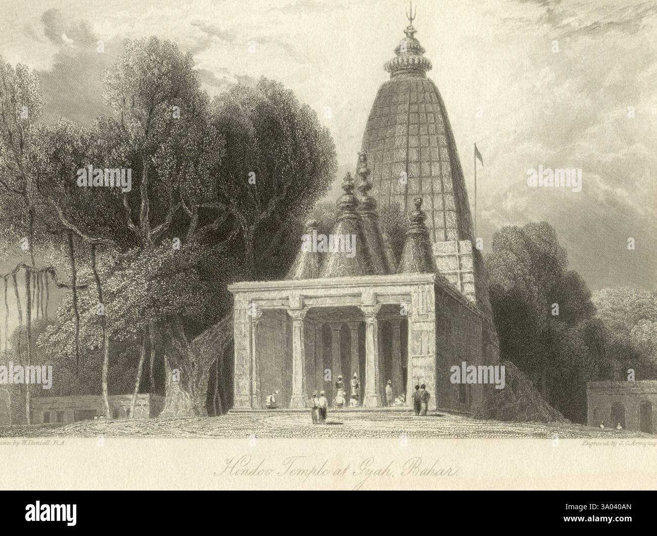Hindu temple at Gyah, Bihar, India, Asia Stock Photo - Alamy