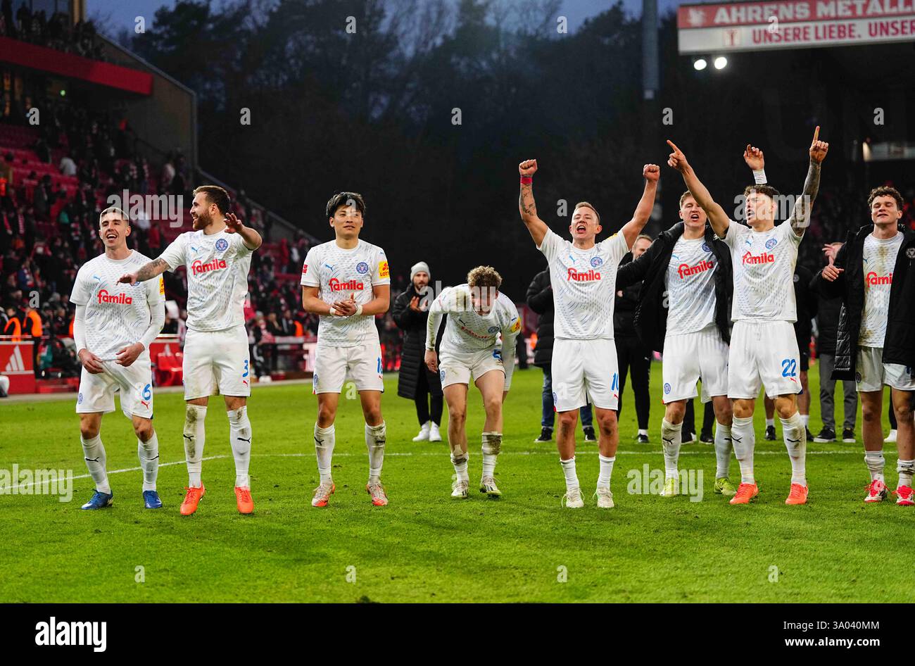 March 02 2025: Holstein Kiel team during a 1. Bundesliga game, Union ...