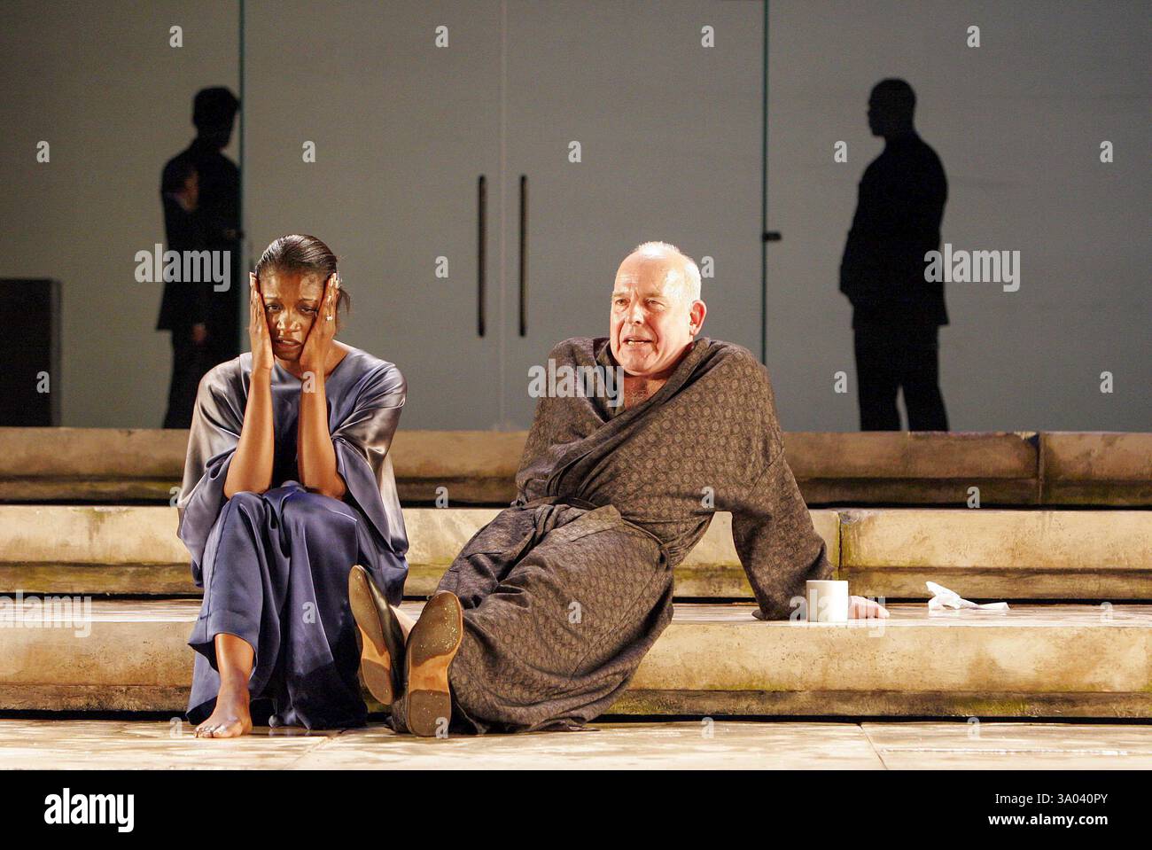 Ginny Holder (Calphurnia), John Shrapnel (Julius Caesar) in JULIUS ...