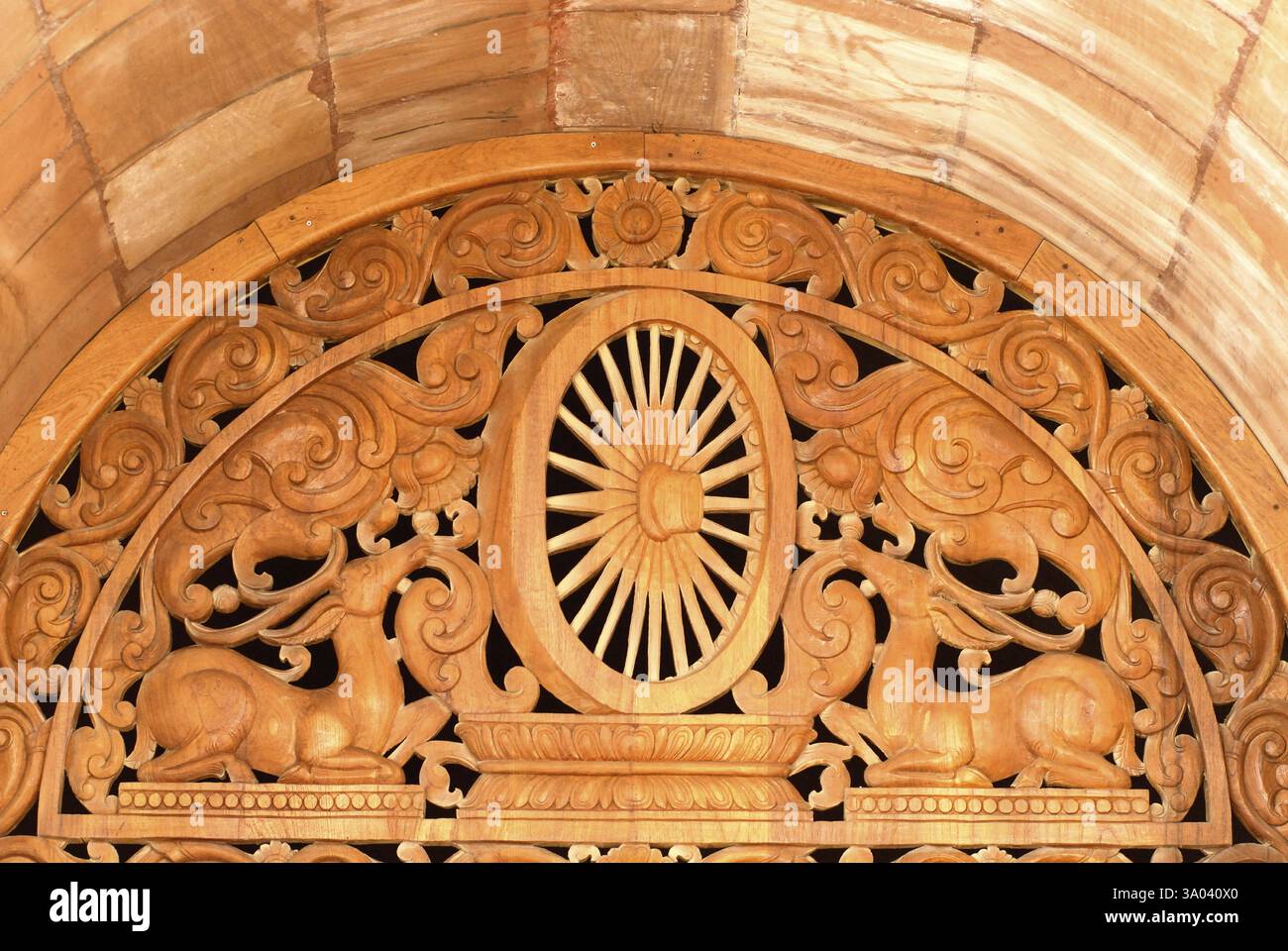 Wheel of dhamma ashoka chakra in global vipassana pagoda, Gorai ...