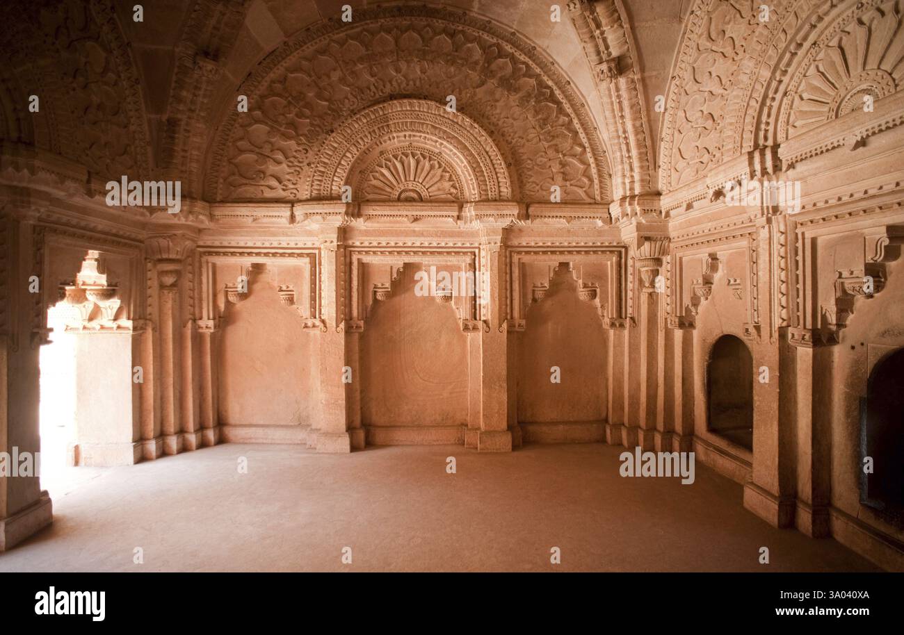 Inside in man mandir palace, Gwalior, Madhya Pradesh, India, Asia Stock ...
