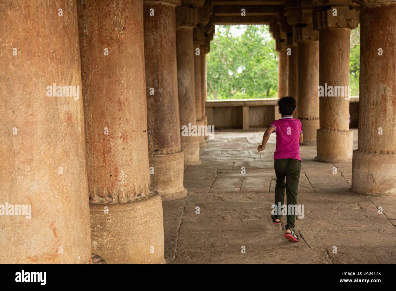 Gwalior , Madhya Pradesh, India 8-10-2022: kids playing in Gwalior Fort ...