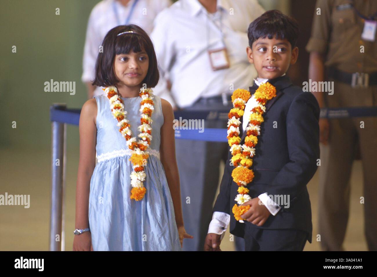 Child actor azhar and actress rubina ali, India NO MR Stock Photo - Alamy