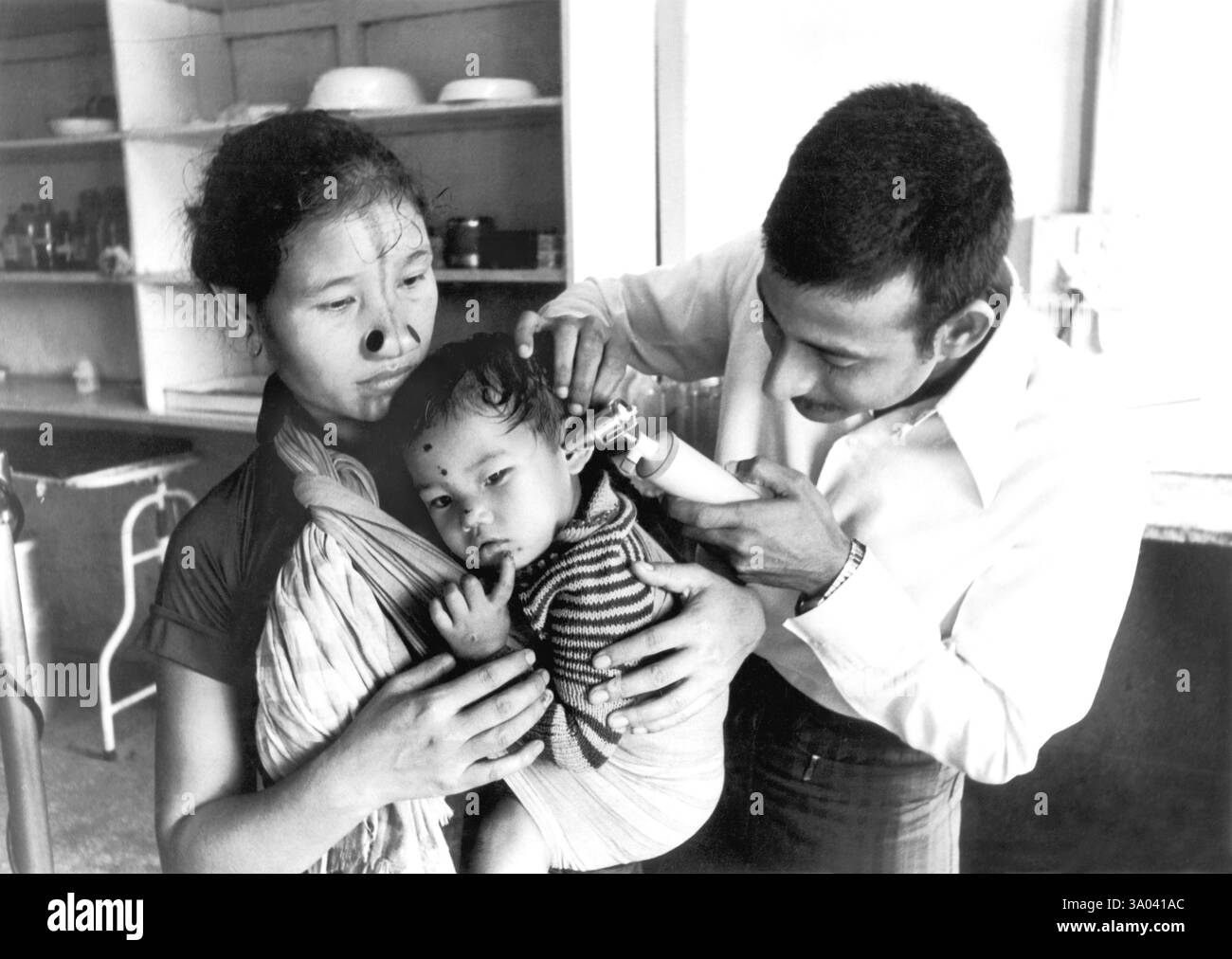 Doctor at Government hospital examines tribal child, Arunachal Pradesh ...