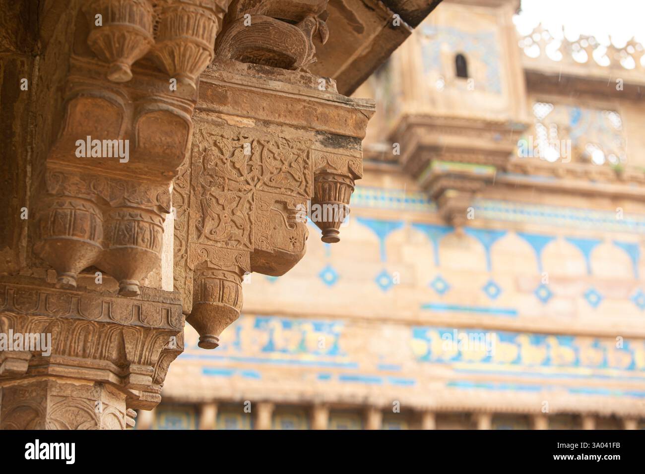 Gwalior , Madhya Pradesh, India 8-10-2022: Gwalior Fort, massive wall ...