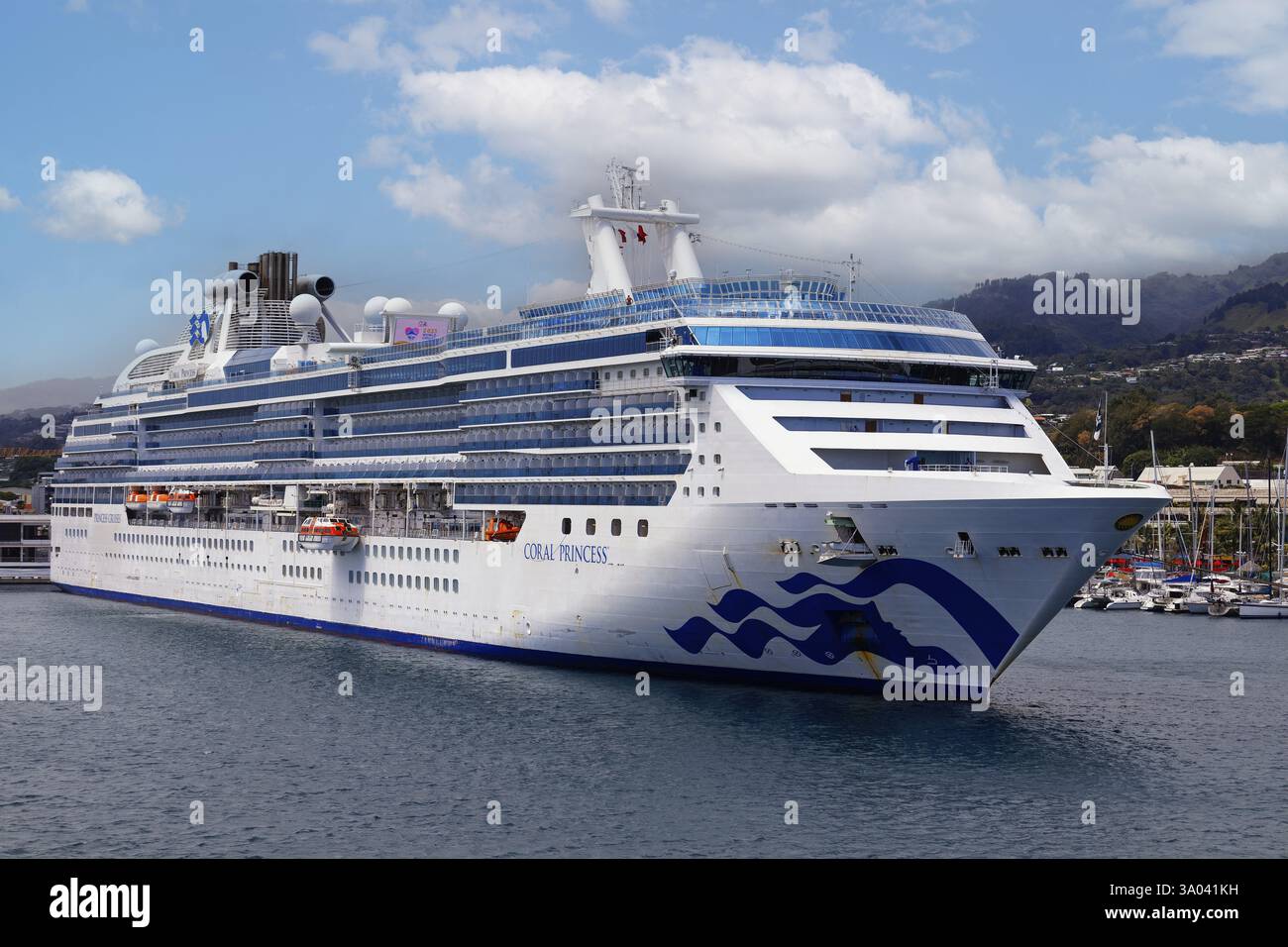 Coral Princess, cruise ship, passenger ship, Princess Cruises, in the ...