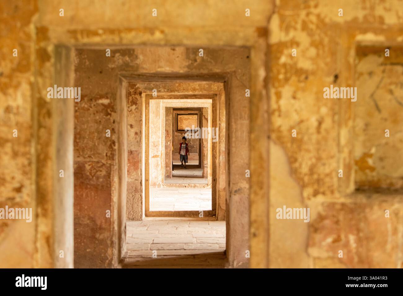 Gwalior , Madhya Pradesh, India 8-10-2022: kids playing in Gwalior Fort ...