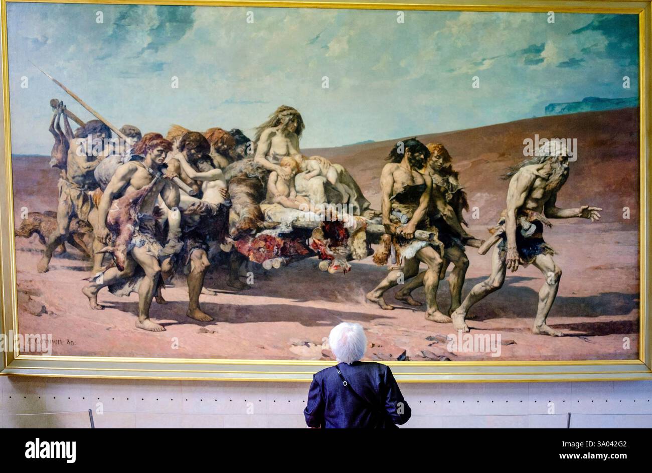 Fernand Cormon (1845-1924),. Cain, 1880,. Oil on canvas, Musée d'Orsay ...