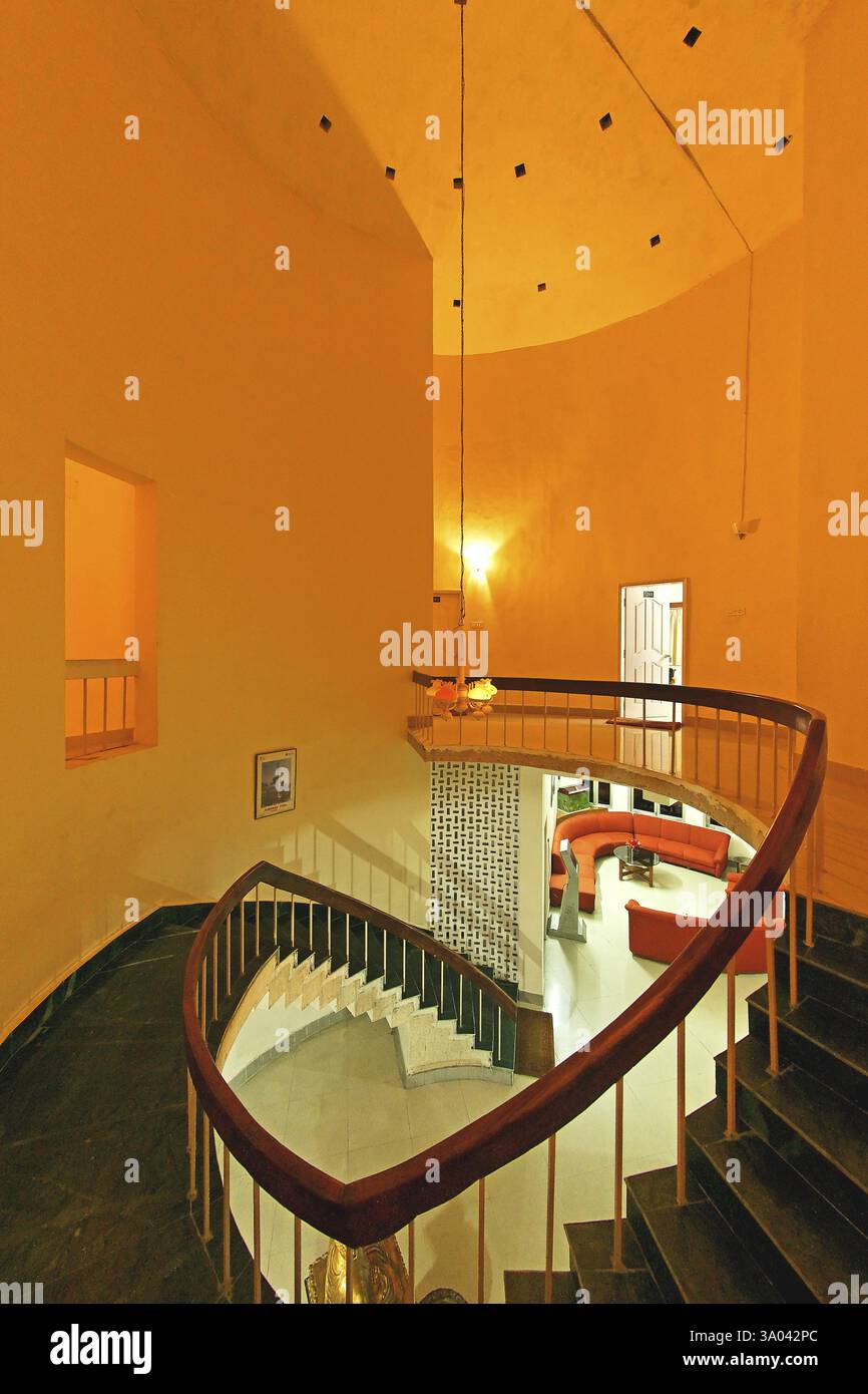 Lobby & staircase, Bodhgaya, Bihar, India, Asia Stock Photo - Alamy