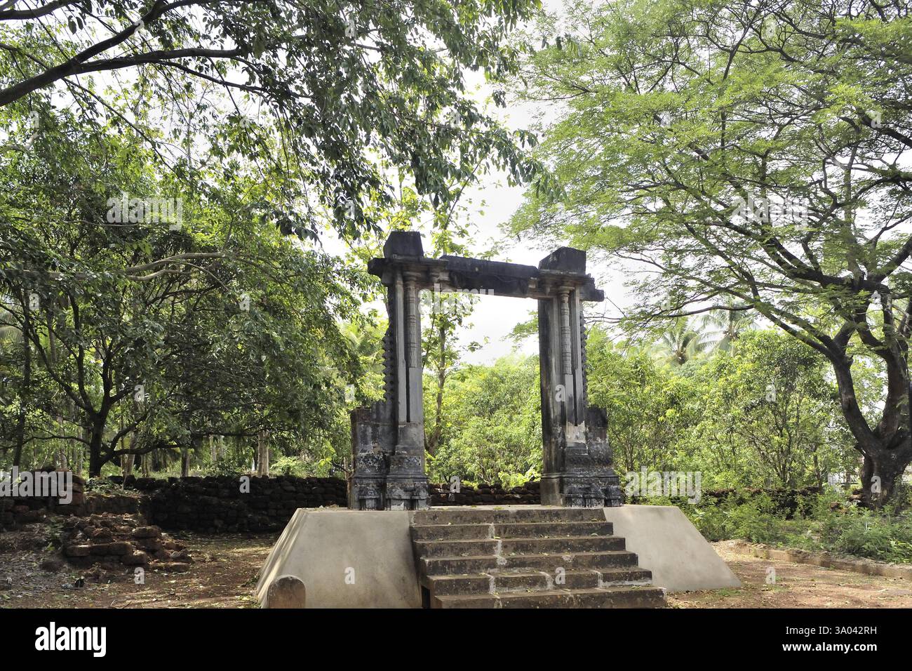 Gate of palace of Adil Shah demolished in 1820, Old Goa, Velha Goa ...