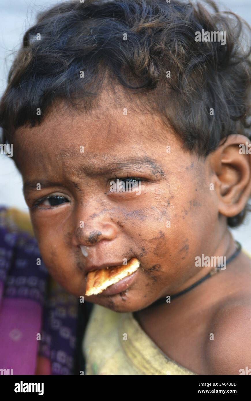 Boy eating biscuit, Bombay Mumbai, Maharashtra, India NO MR Stock Photo ...