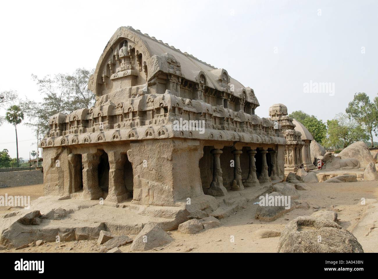 Five Rathas Pancha Rathas temple created in 7th century, Mahabalipuram ...