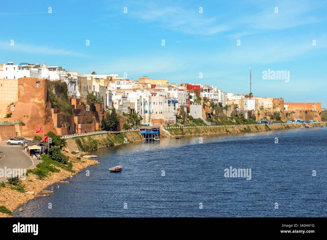 The Moroccan city of Azemmour is located on the Atlantic coast, 75 km ...