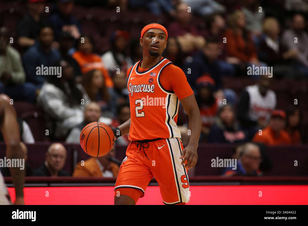 March 1, 2025: Syracuse Orange guard J.J. Starling (2) looks for an ...