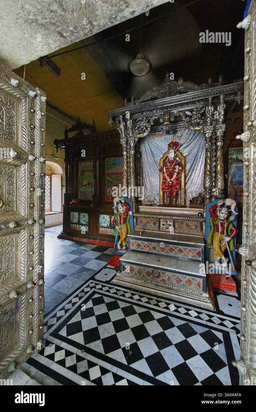 Idol of Ghanshyam Maharaj, Swaminarayan temple, Chhapaiya near Ayodhya ...