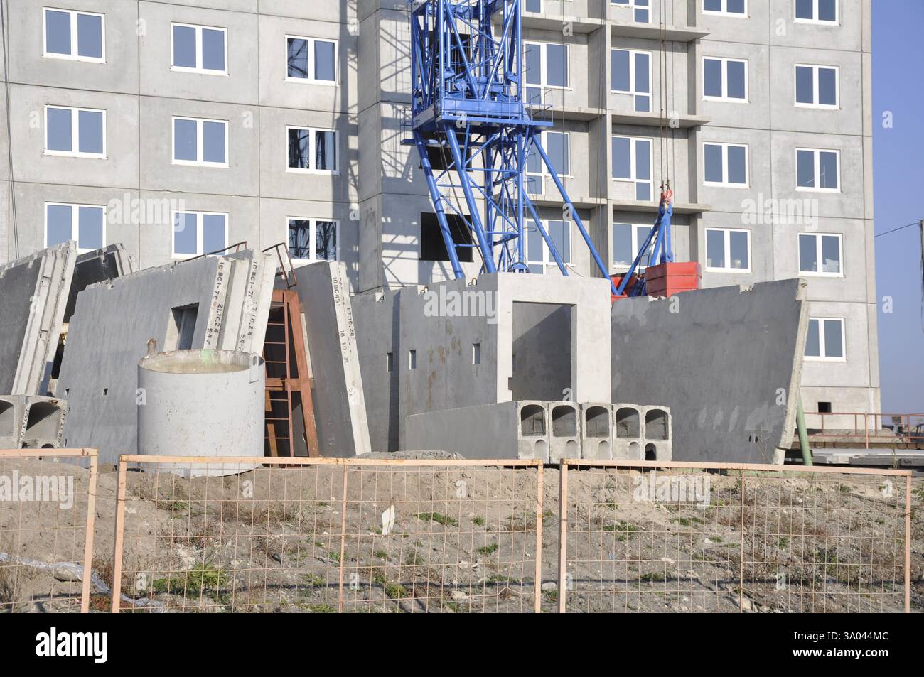 Concrete building products for house construction. Prefabricated ...