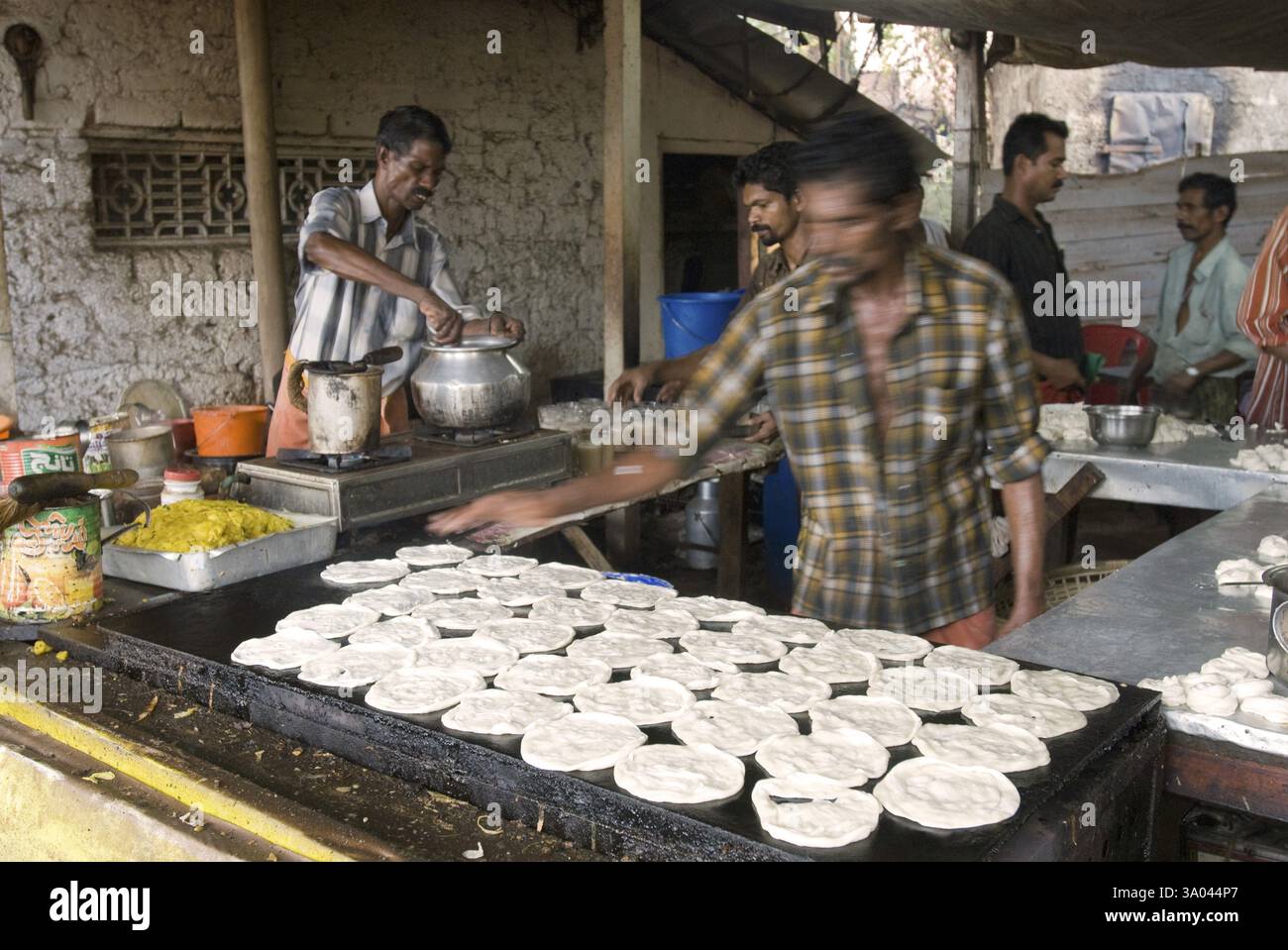 Making Parotta, Kerala, India, Asia Stock Photo - Alamy