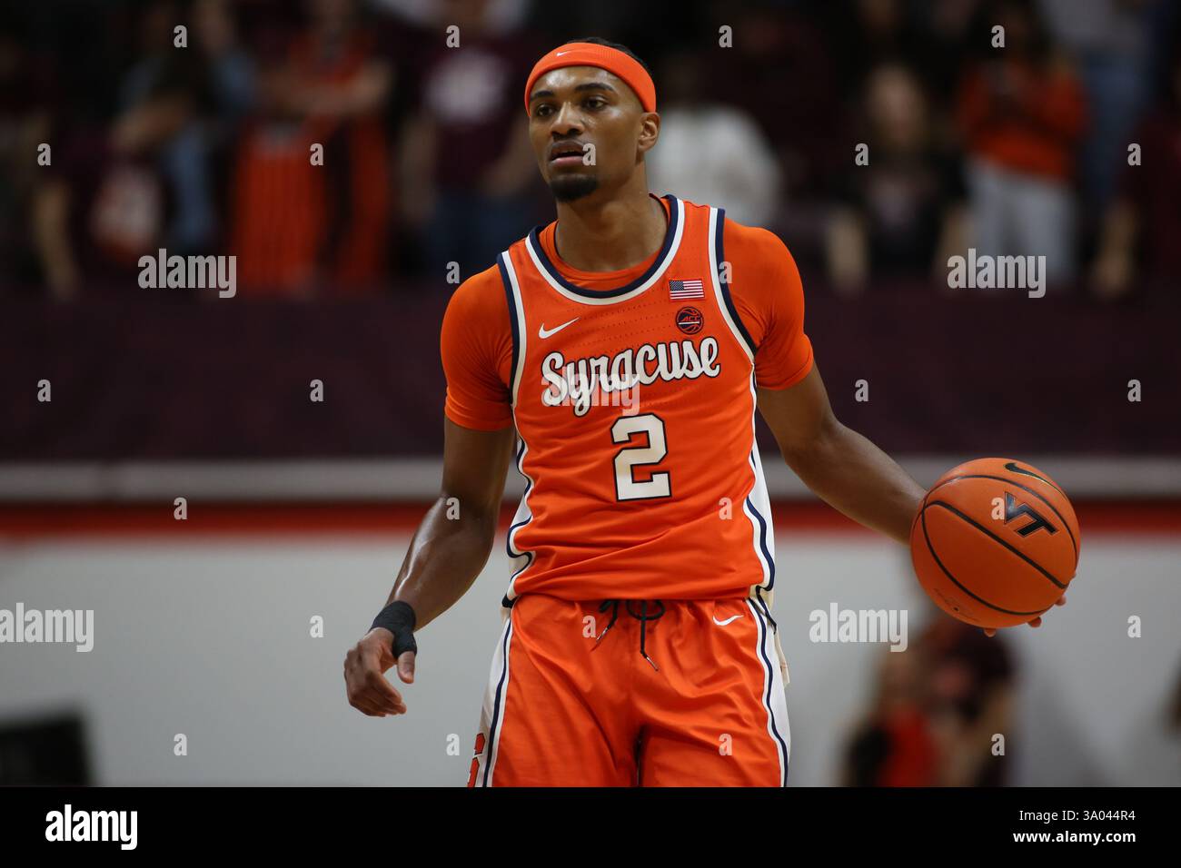 March 1, 2025: Syracuse Orange guard J.J. Starling (2) brings the ball ...