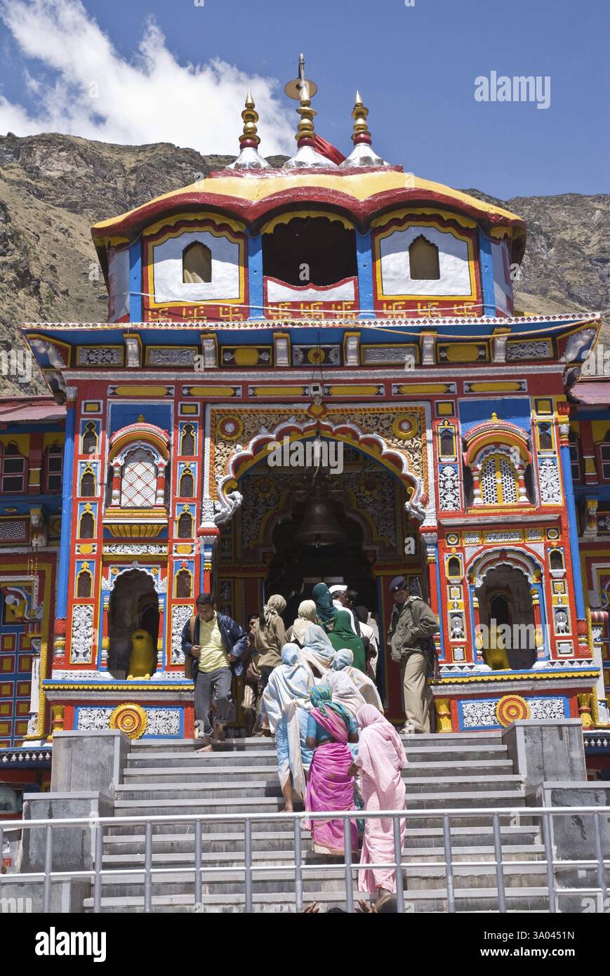 Badrinath temple, Uttaranchal Uttarakhand, India, Asia Stock Photo - Alamy